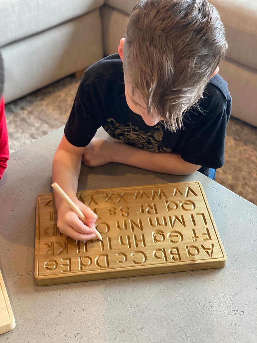 ABC123 Tracing Board – Hunny Bunches Workshop